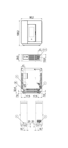 Pelletofen Cadel - Elle Plus 9 - 8,5 kW online kaufen | Feuer-Fuchs, 2.983,00